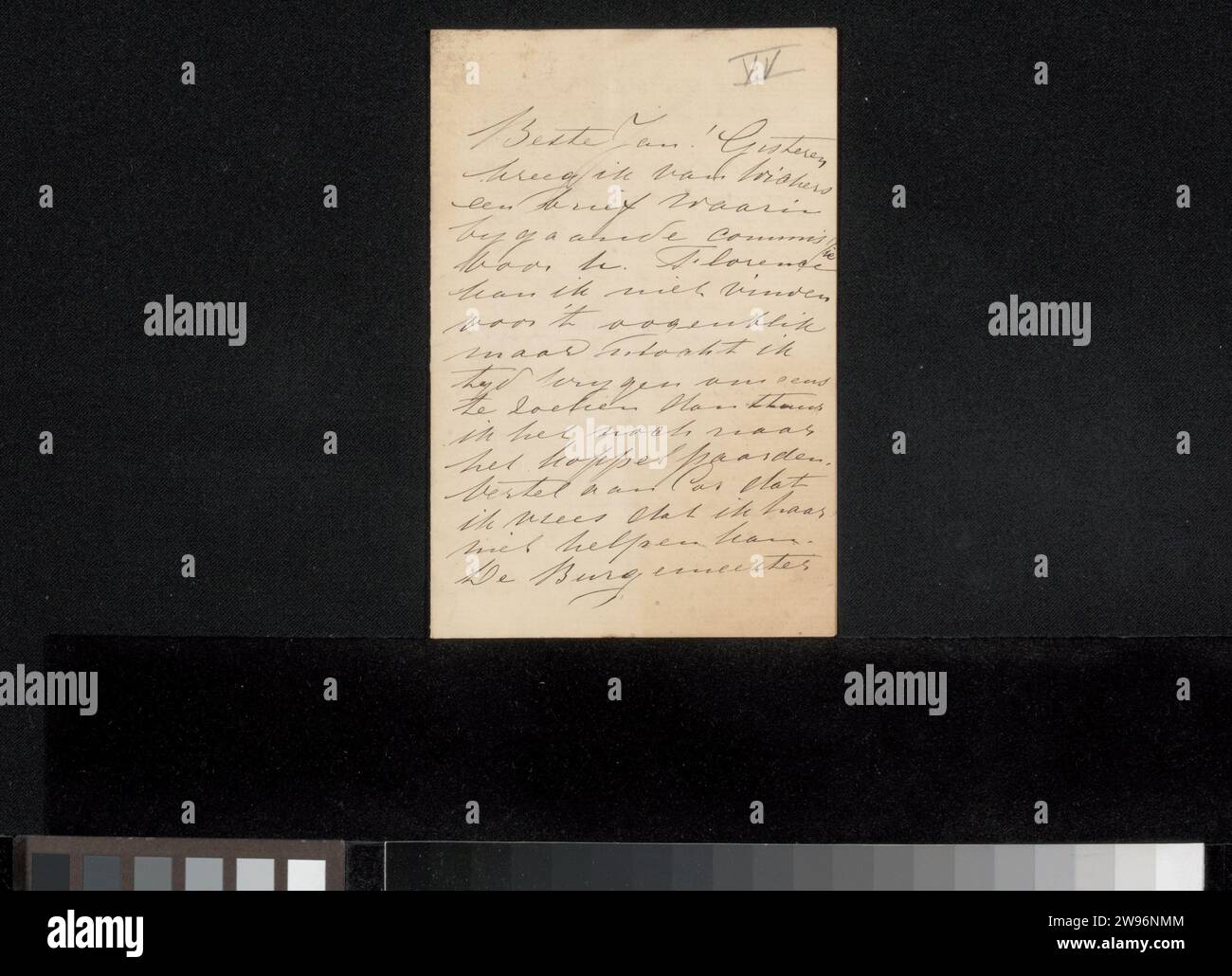 Letter to Jan Veth, Jacoba Cornelia Jolles-Singels, c. 1888 letter ...
