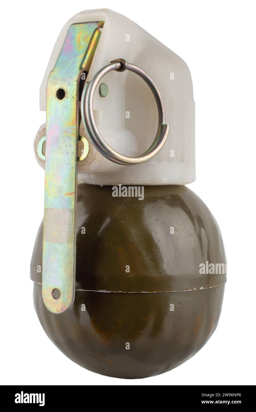Soviet hand grenade RGN isolated on white background Stock Photo - Alamy
