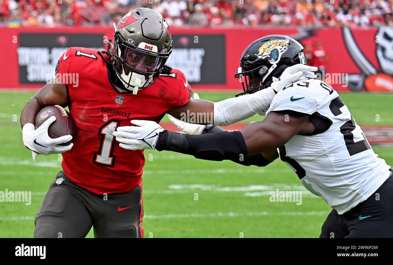 Tampa, United States. 24th Dec, 2023. Tampa Bay Buccaneers running back ...