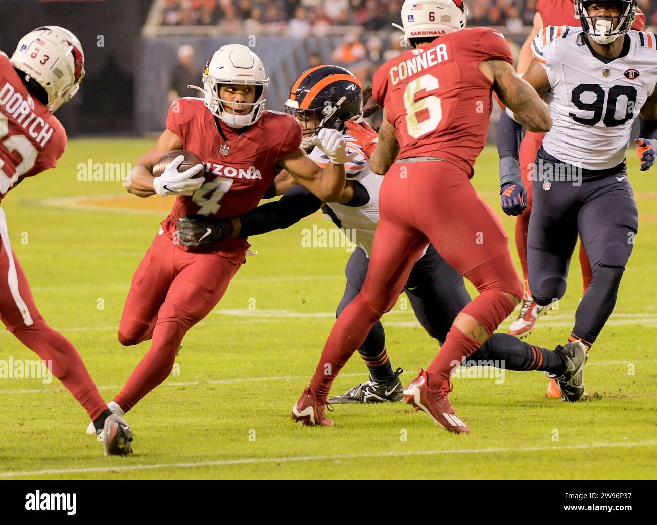 Chicago, United States. 24th Dec, 2023. Arizona Cardinals wide receiver ...