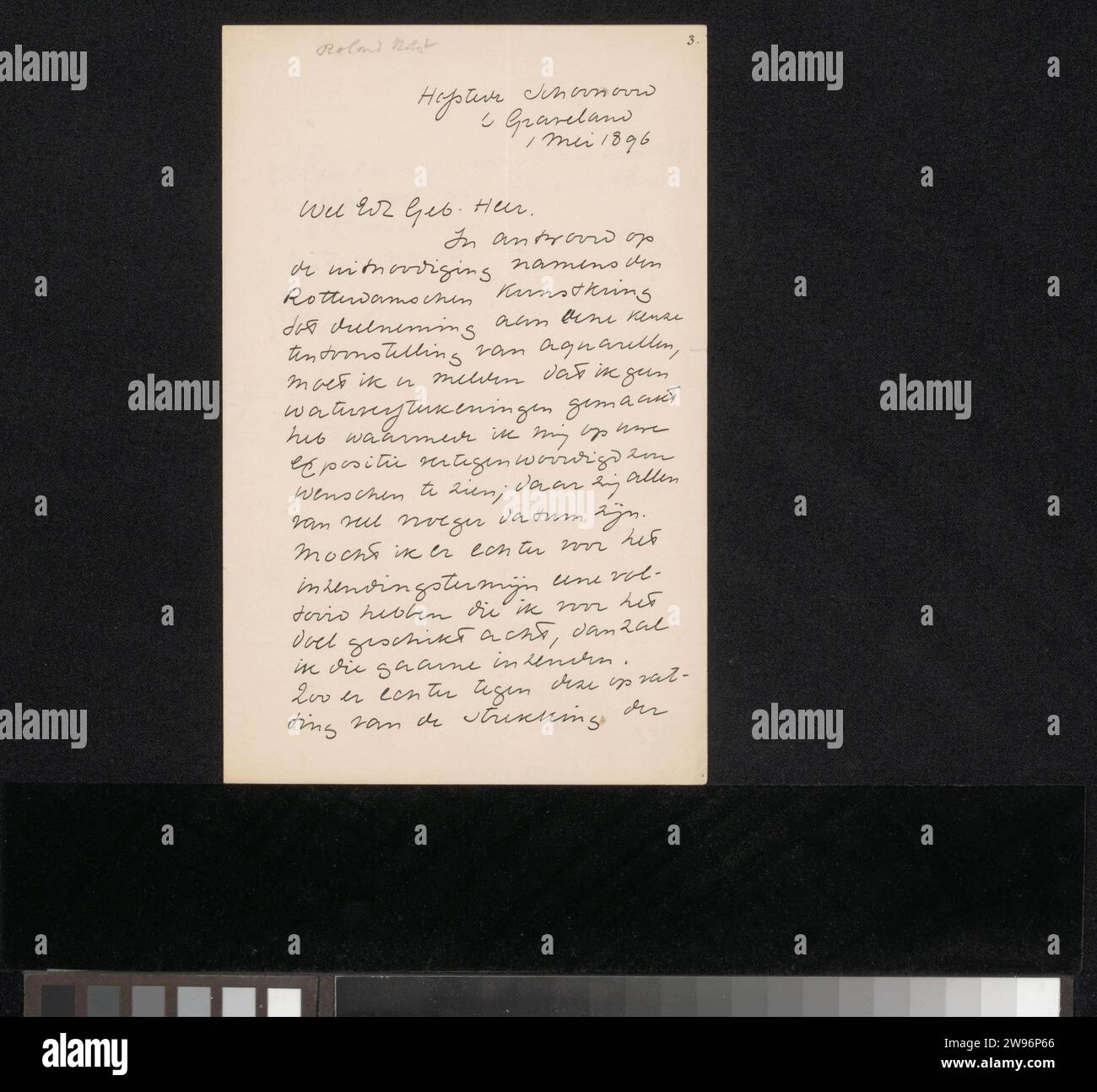 Letter to Pieter Haverkorn van Rijsewijk, Richard Nicolaüs Roland Holst ...