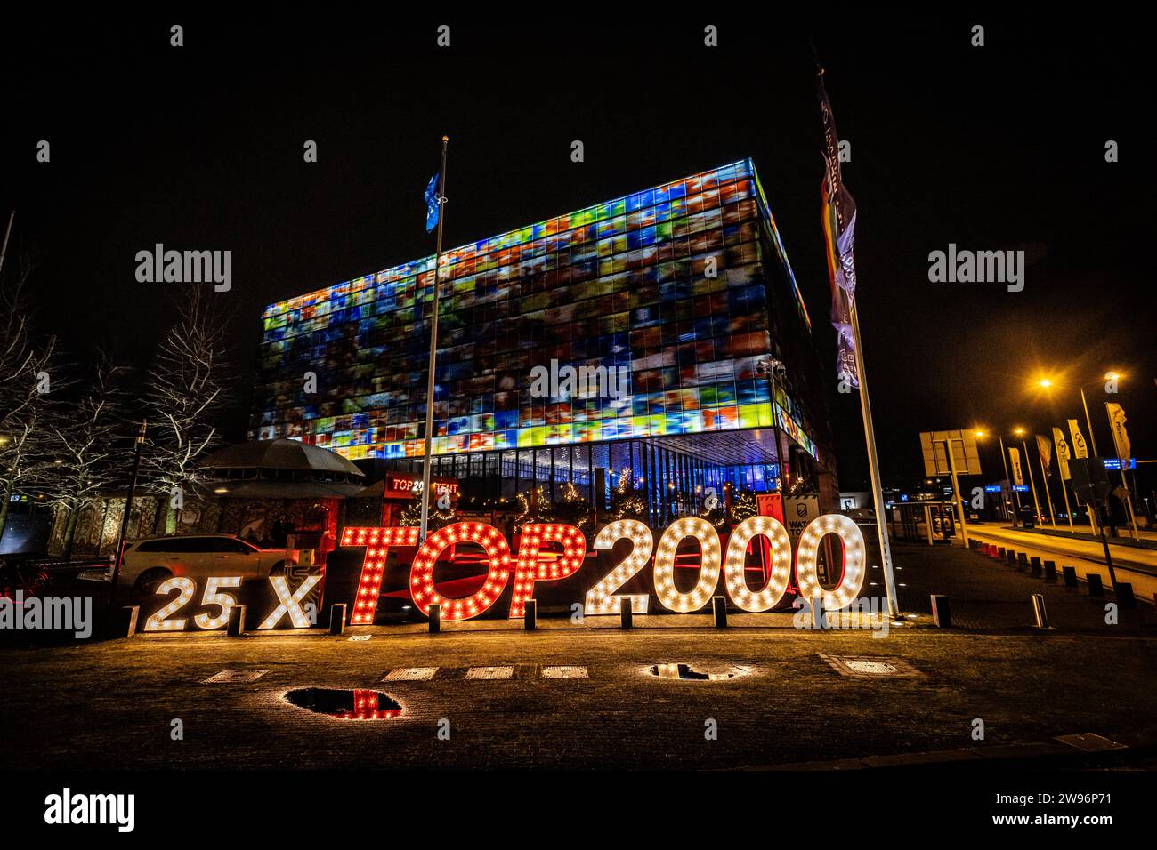HILVERSUM - The letters and numbers of the Top 2000 on the doorstep of ...