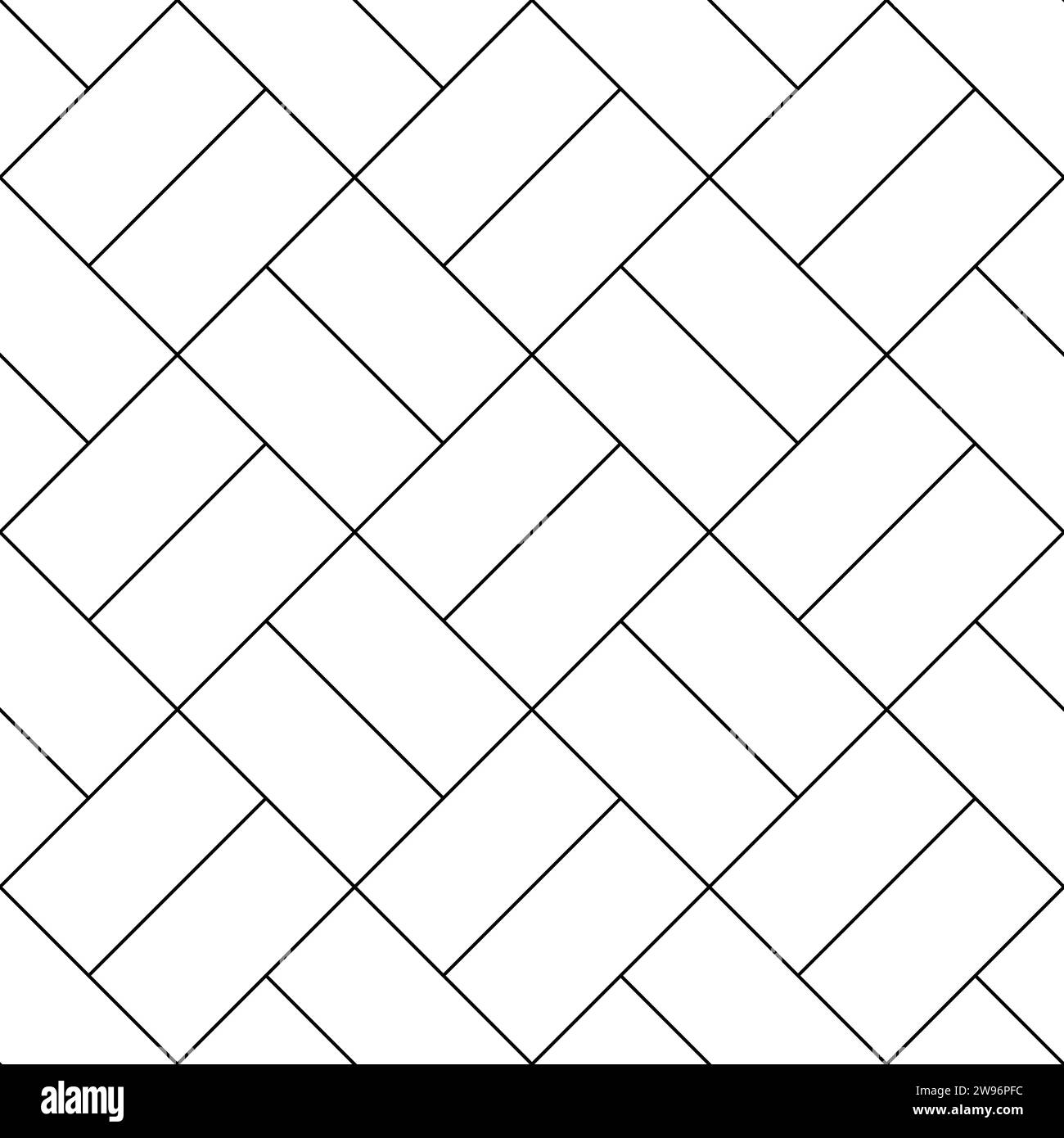 Brick parquet seamless pattern. Repeating rectangles slab surface ...