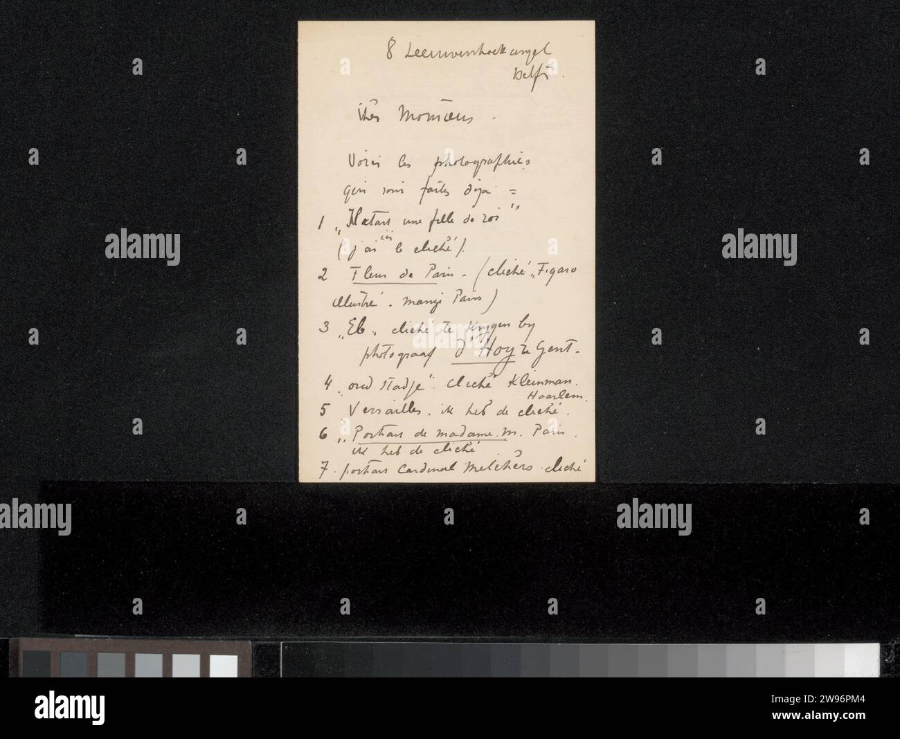 Letter to Philip Zilcken, 1878 - 1930 letter Delft paper. ink pen ...