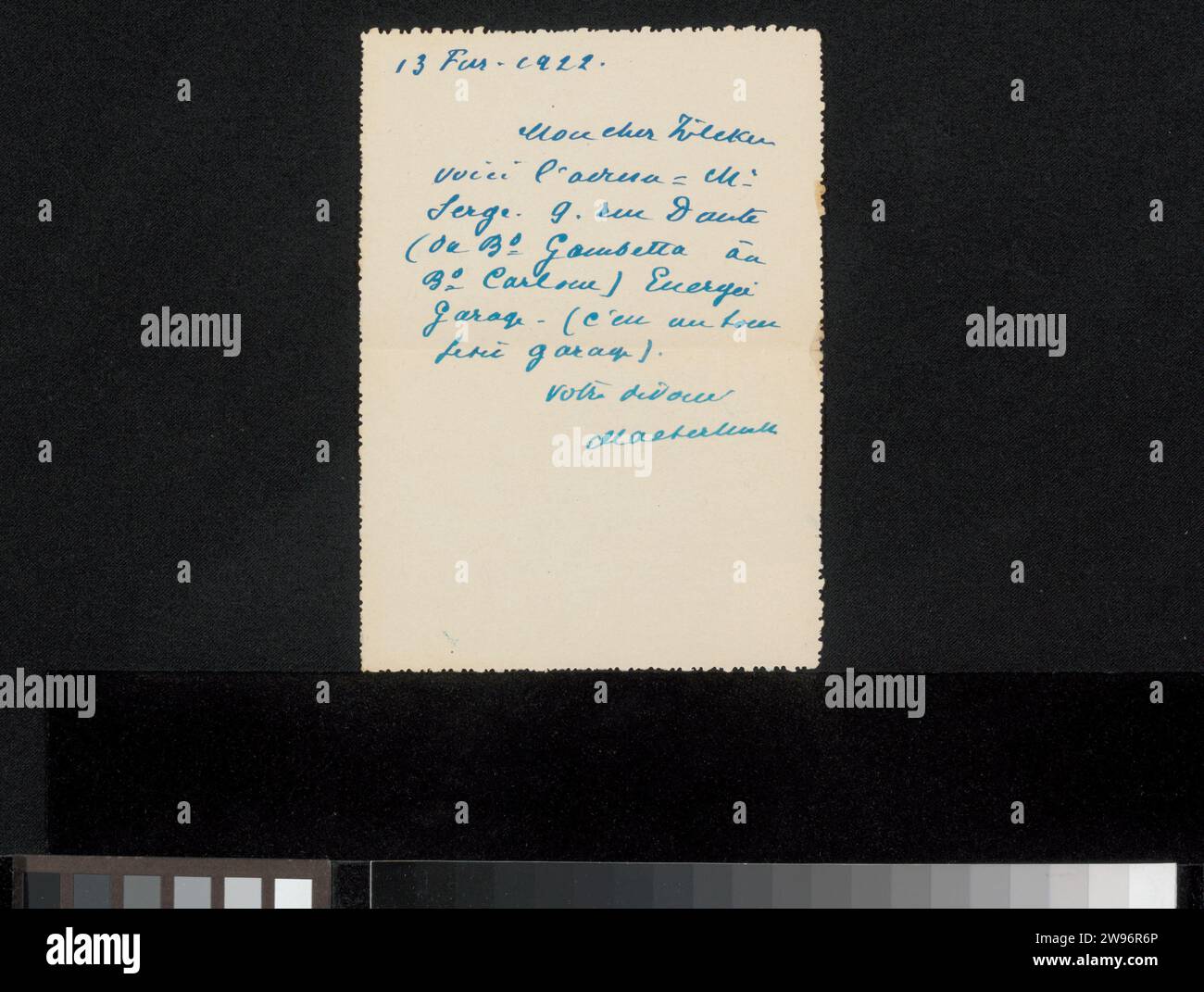 Letter to Philip Zilcken, 1922 letter Nice paper. ink writing ...
