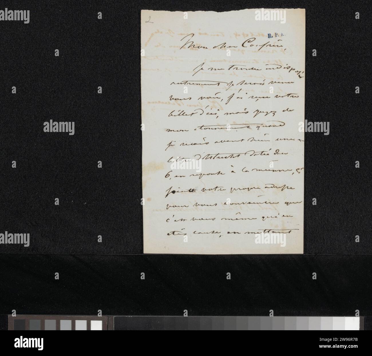 Letter to Anonymous, Charles van Beveren, 1819 - 1850 letter Amsterdam ...