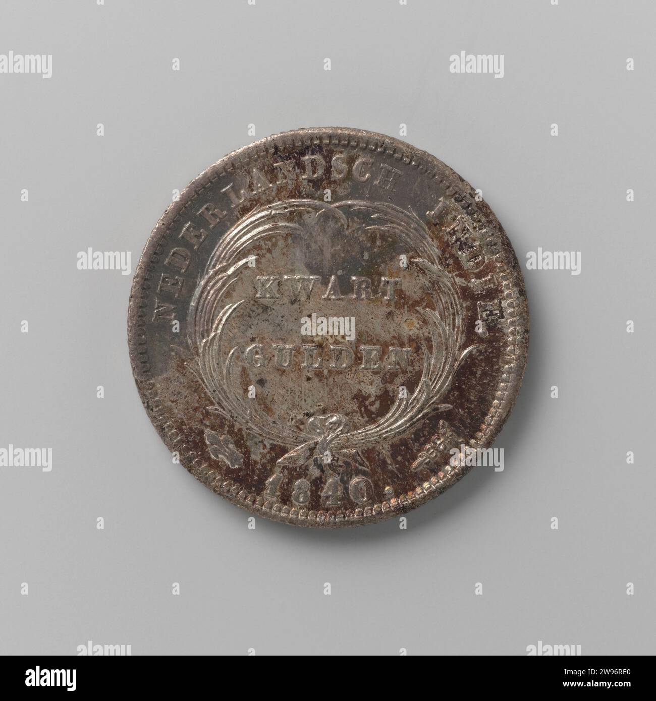 1/4 guilders of the Dutch East Indies, 1840, William I (King of the ...