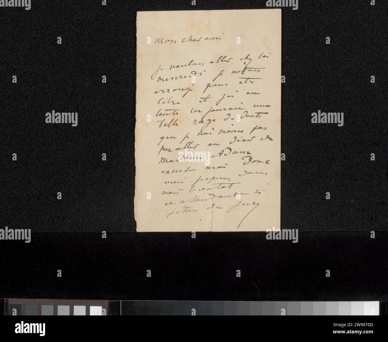 Letter to Anonymous, 1867 - 1930 letter paper. ink writing (processes ...