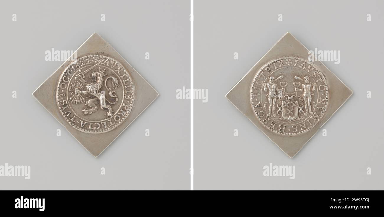 Relaxing Van Bergen op Zoom by Maurits, Penning awarded to the ...