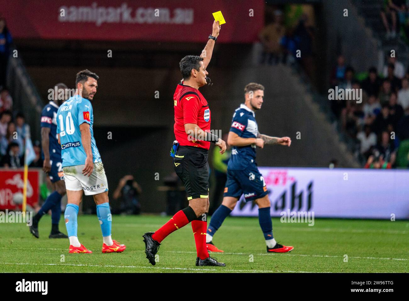 Melbourne, Australia. 23 December, 2023. Match Official Alireza Faghani ...