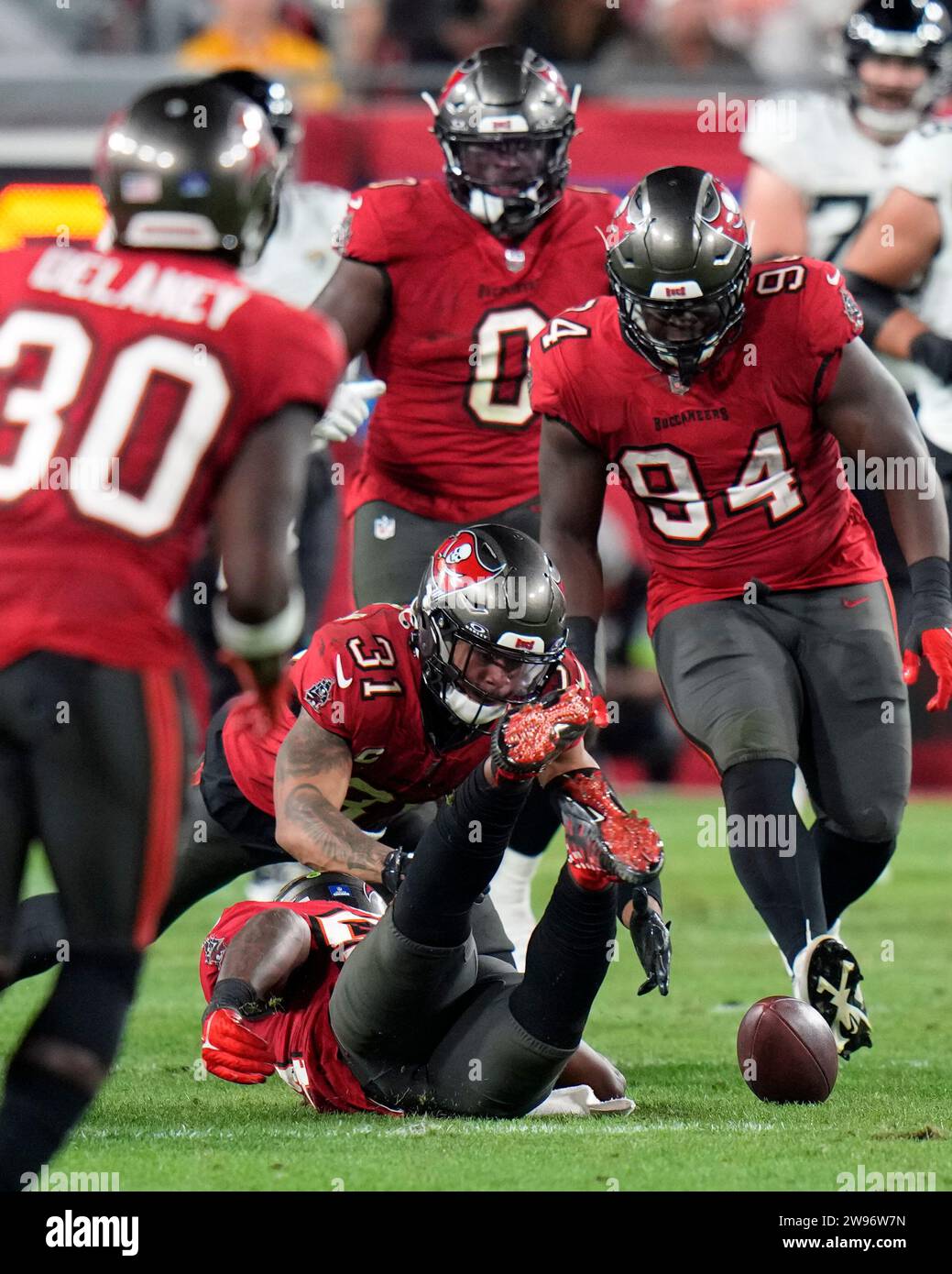 Jacksonville Jaguars cornerback Darious Williams (31) recovers a ...