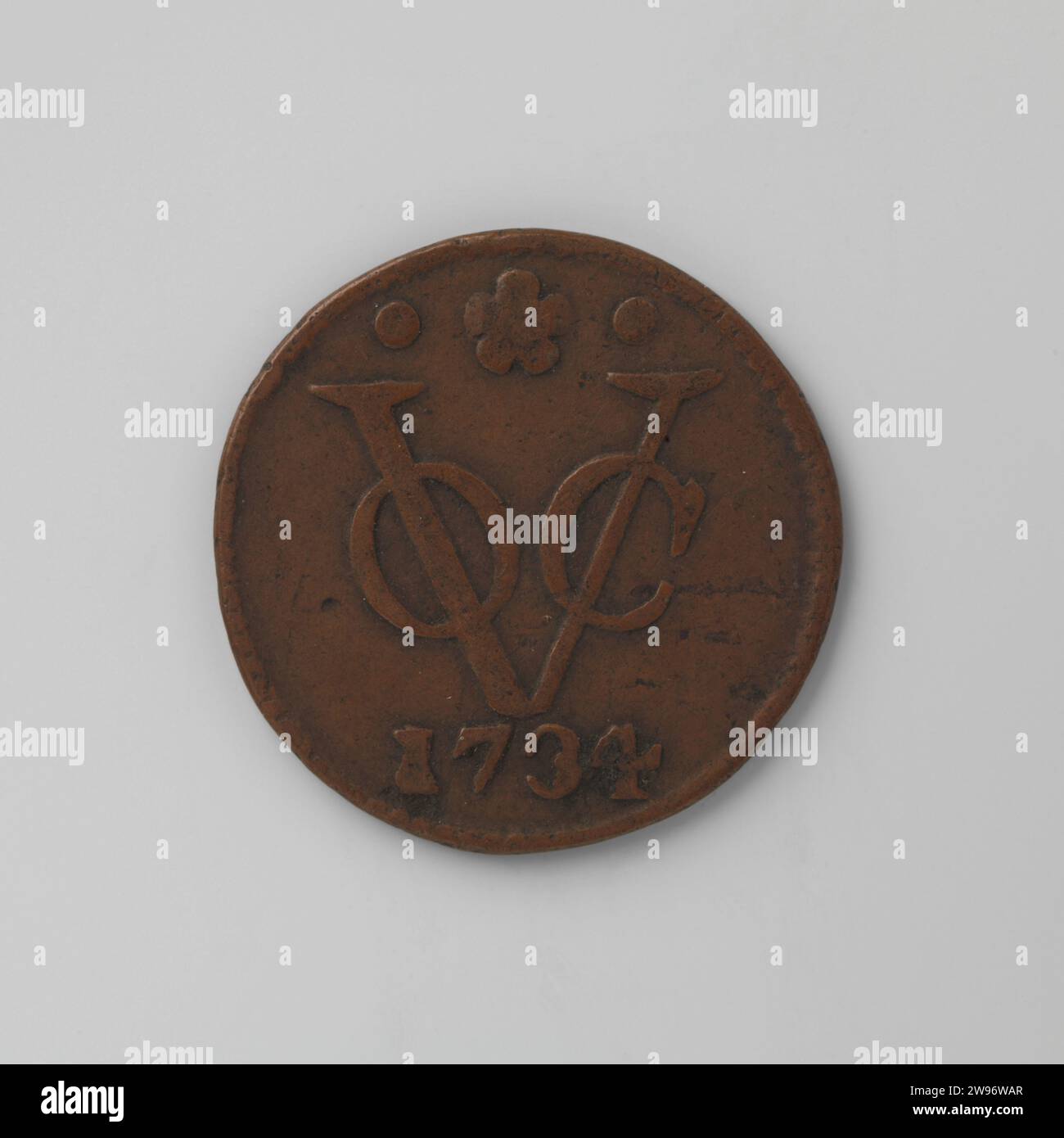 Dang of the VOC from Holland, 1734, United Oostindische Compagnie, 1734 ...