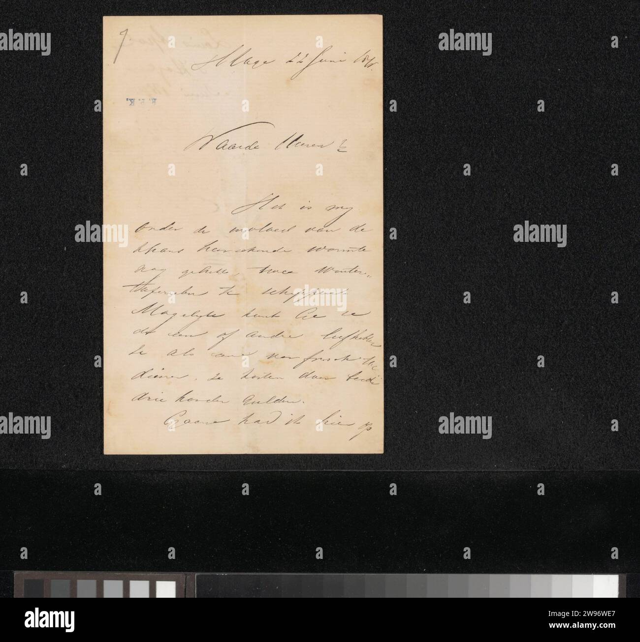 Letter to Frans Buffa and Sons, Louis Apol, 1860 - 1899 letter The ...