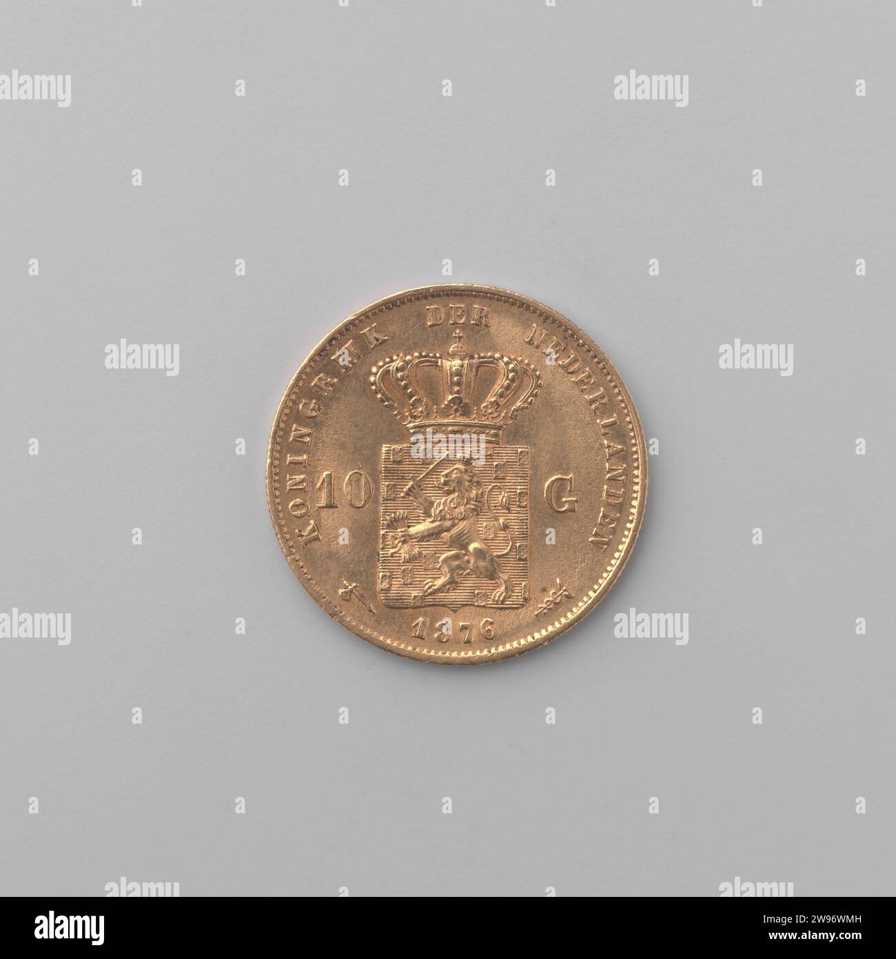Dutch 10 guilders, 1876, Willem III (King of the Netherlands), 1876 ...