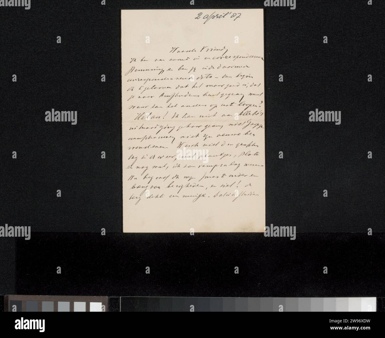 Letter to Jan Veth, Chap van Deventer, 1874 - 1925 letter Letter dated ...