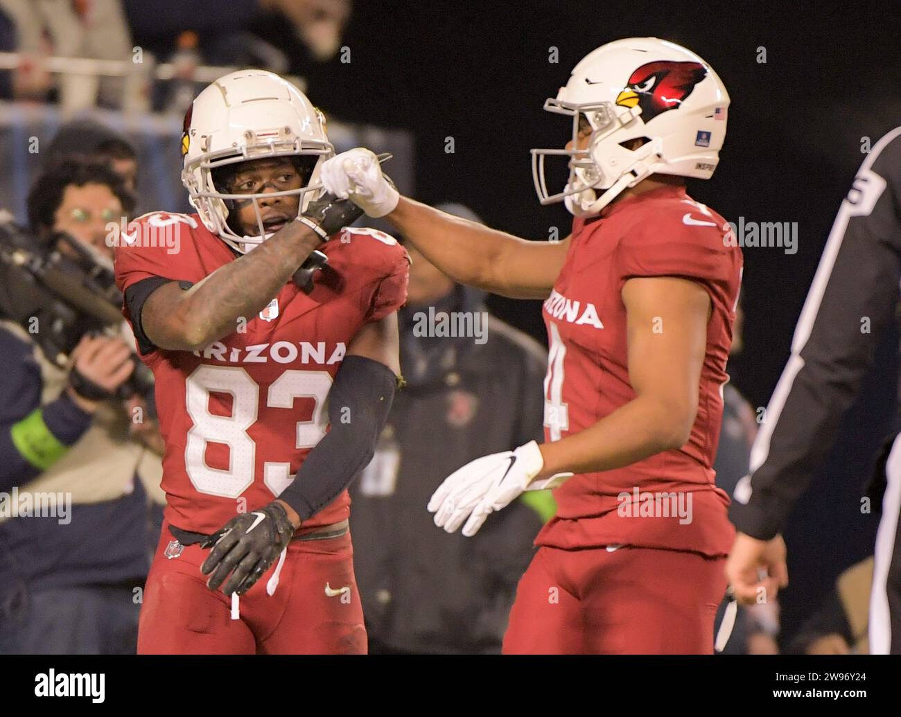 Chicago, United States. 24th Dec, 2023. Arizona Cardinals wide receiver ...