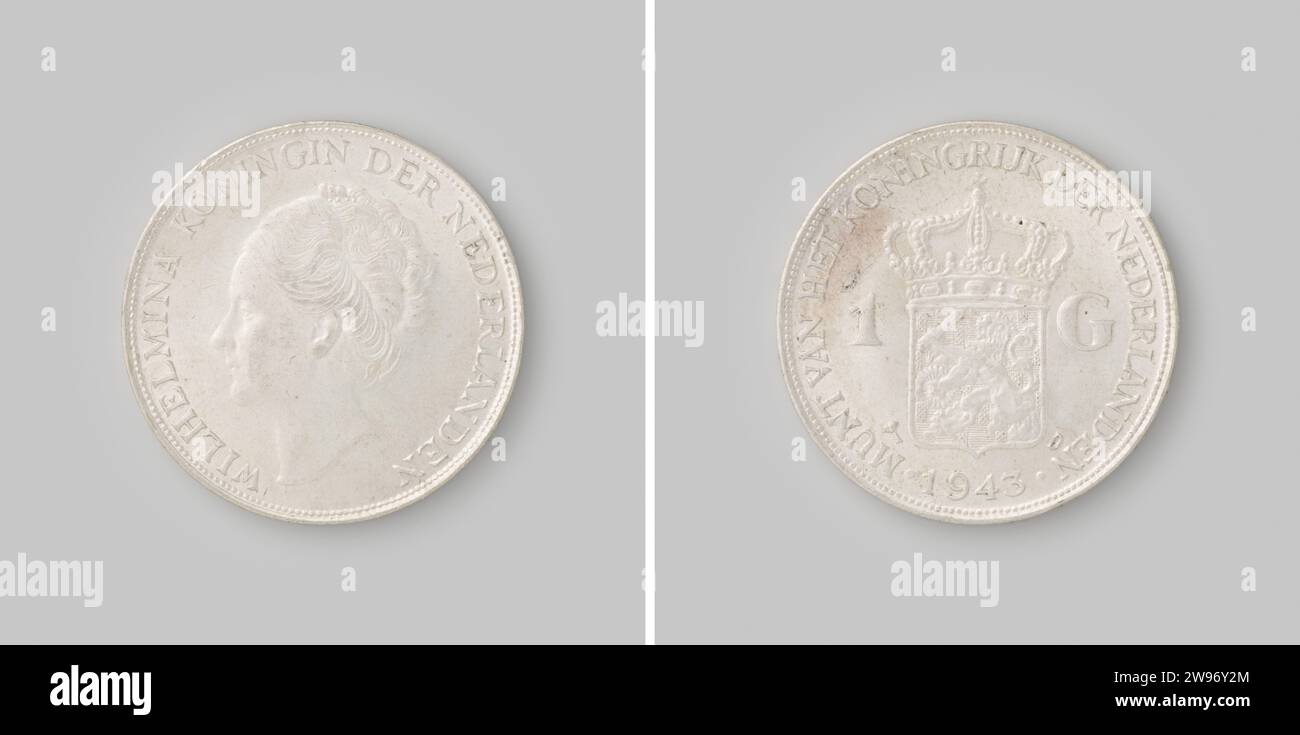 Dutch guilders for the Dutch East Indies, 1943, Wilhelmina (Queen of ...