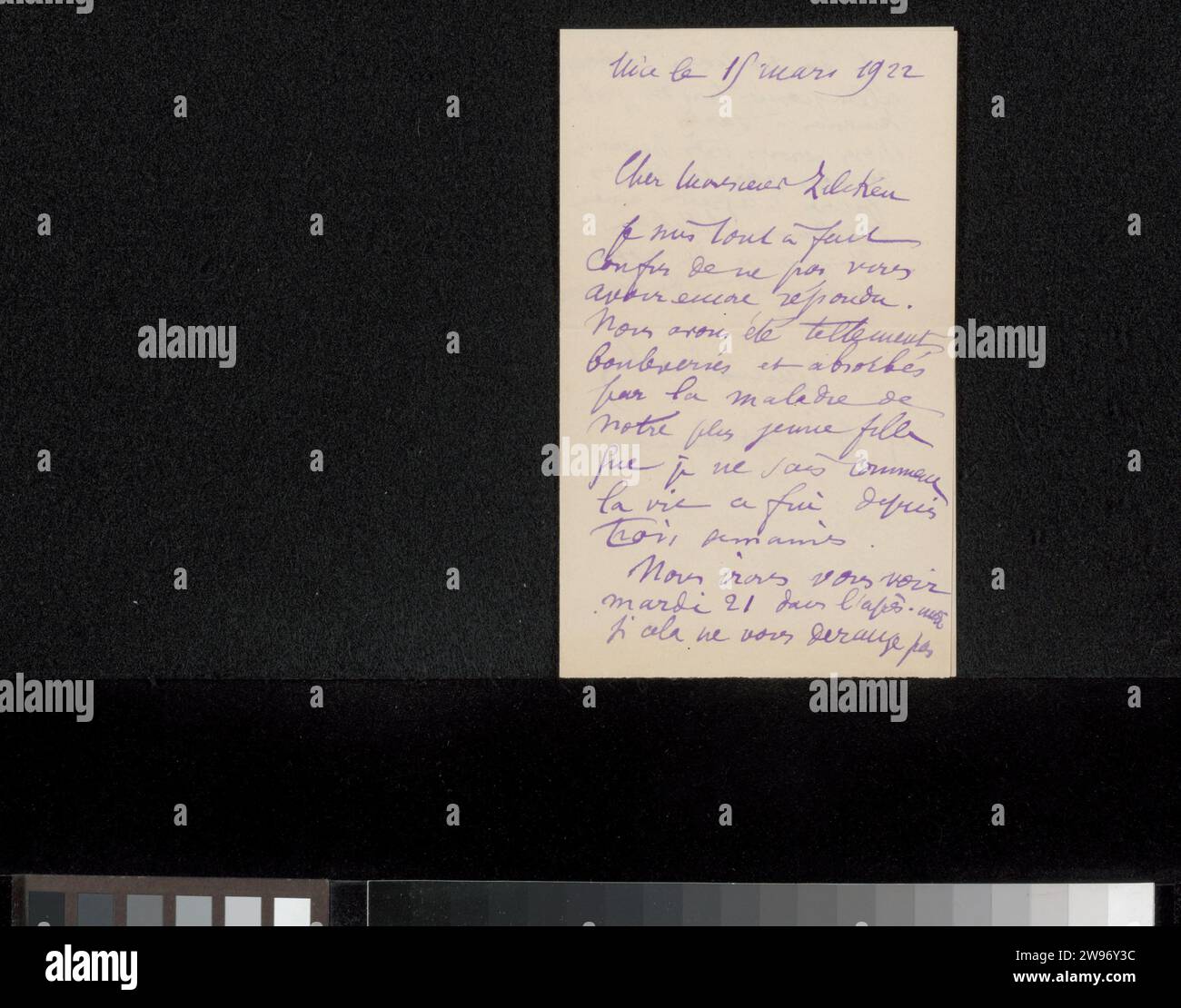 Letter to Philip Zilcken, 1922 letter Nice paper. ink writing ...