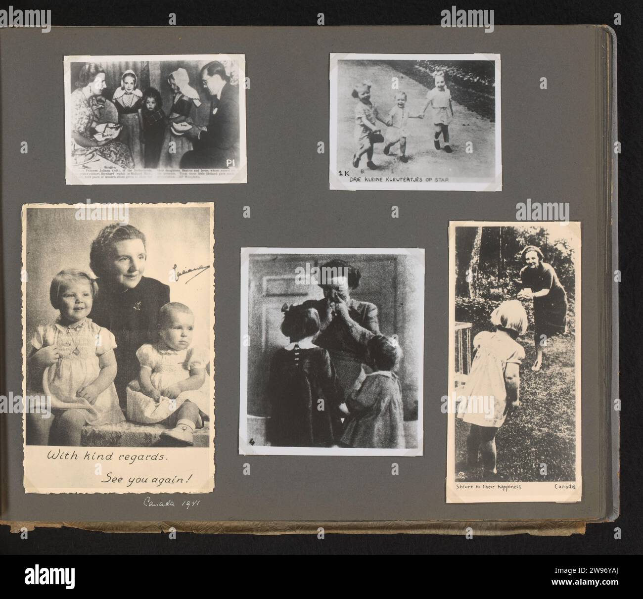 Princess Juliana with the princesses, Anonymous, 1941 photograph Album ...