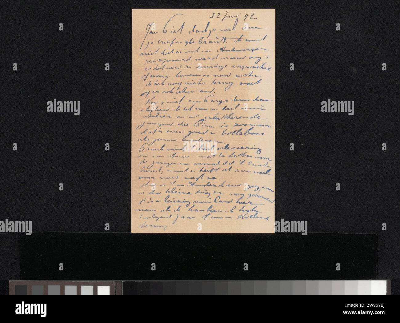 Letter to Jan Veth, Maurits van der Valk, 1874 - 1925 letter Letter ...