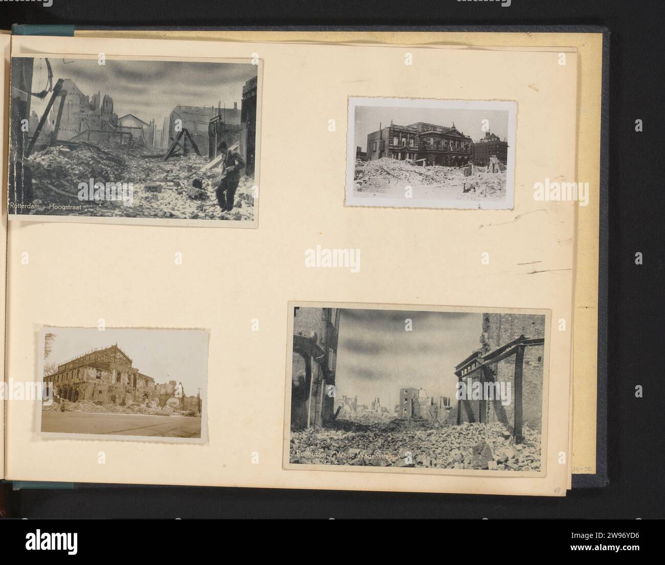 Rotterdam after the bombing, Anonymous, 1940 photograph Album magazine ...