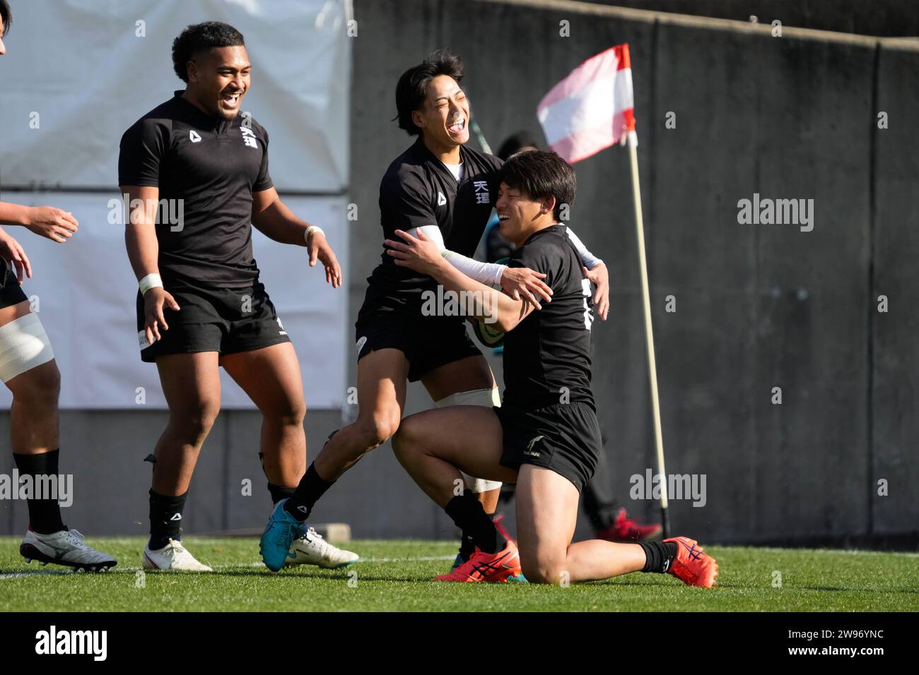 Osaka Japan. 23rd Dec, 2023. (L-R) Manase Havili (Tenri), Ryunosuke ...