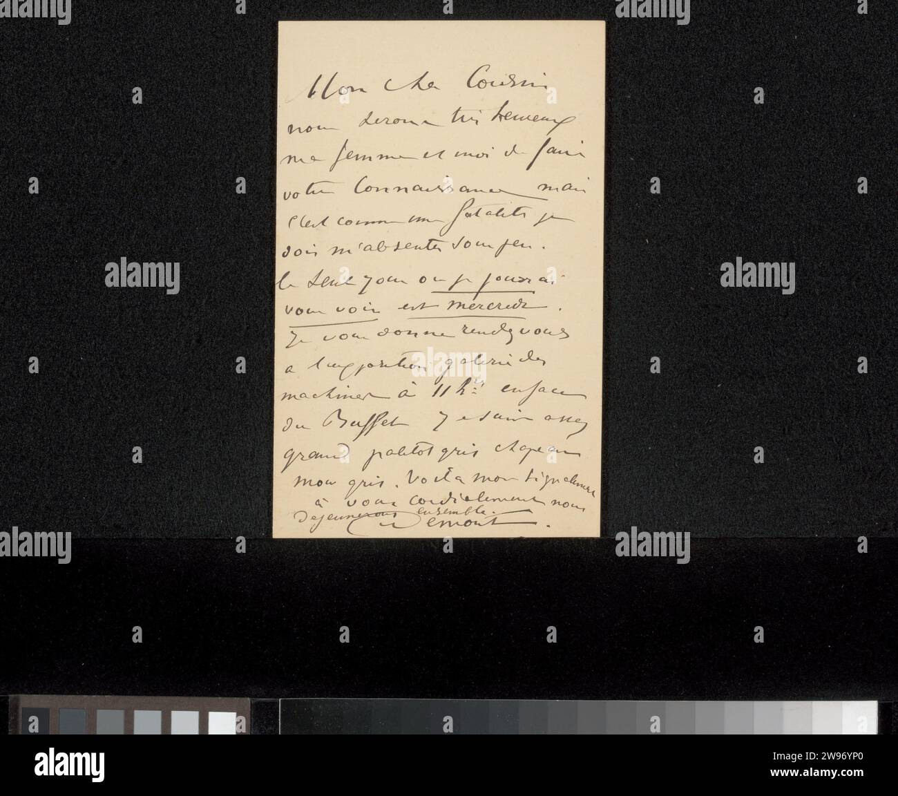 Letter to Philip Zilcken, 1889 - 1910 letter paper. ink writing ...