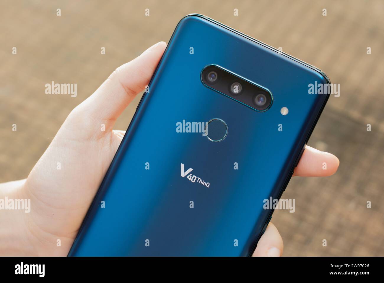 HCMC, VN - Dec 2023. LG V40 ThinQ Smartphone Stock Photo - Alamy