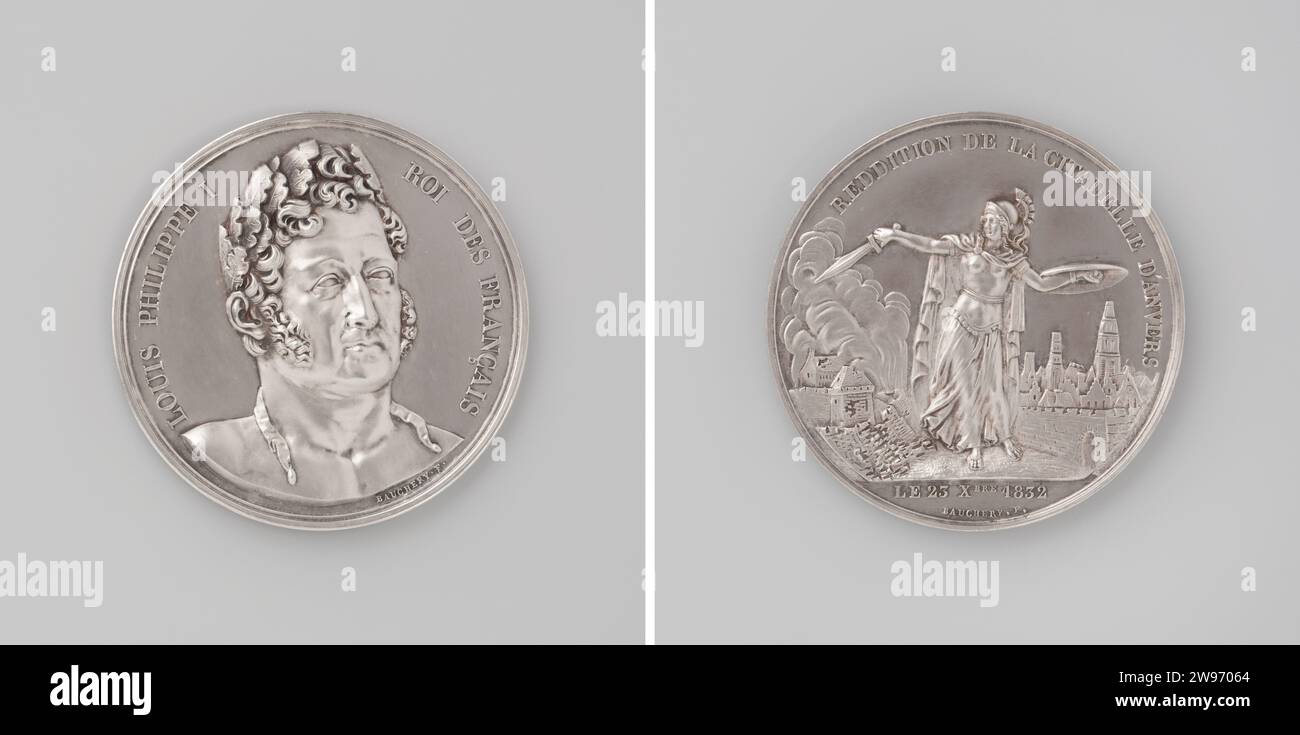 Conquest of the Citadel of Antwerp, in honor of Lodewijk Philip, King ...