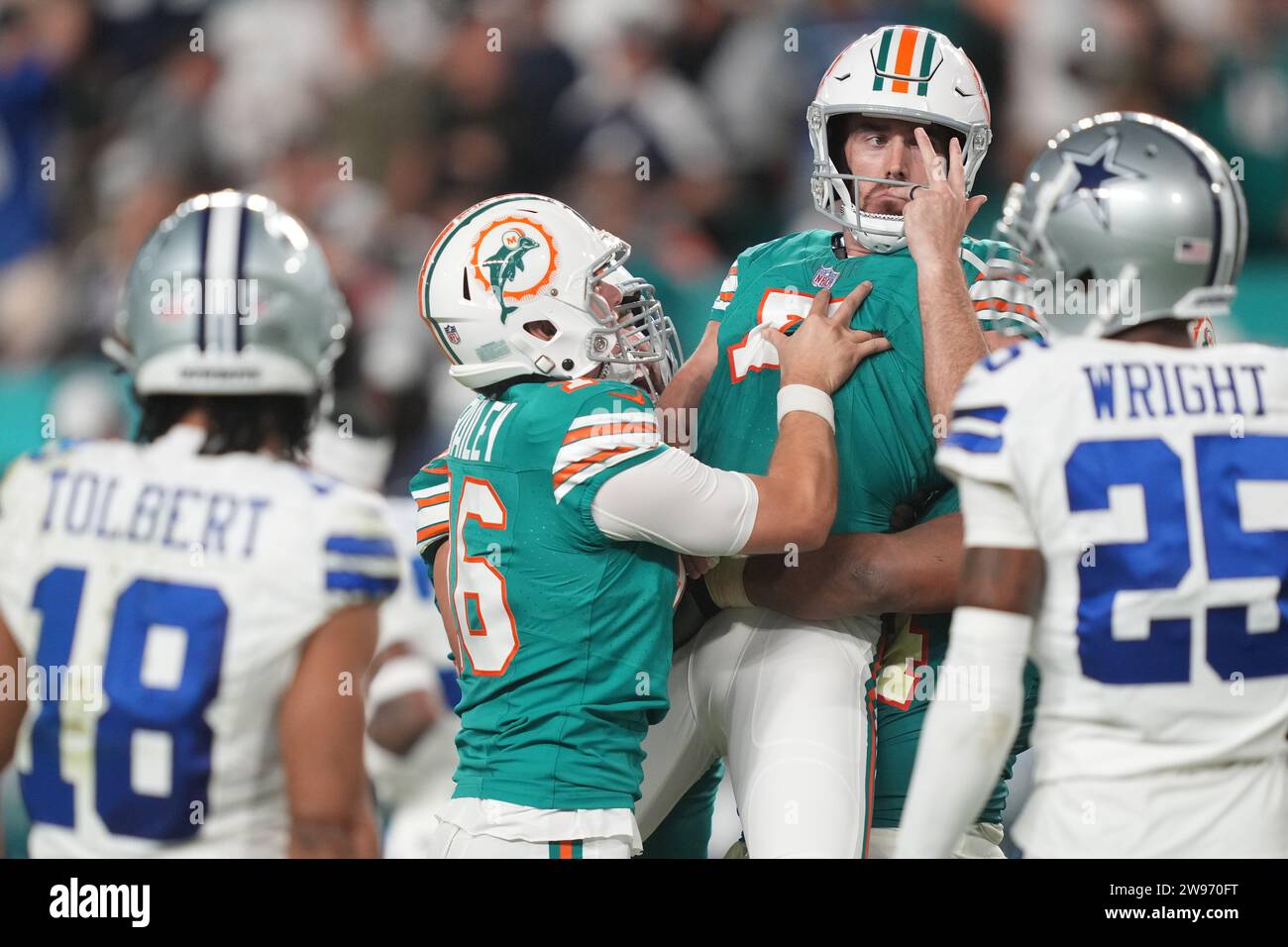 Miami Gardens, United States. 24th Dec, 2023. Miami Dolphins place ...
