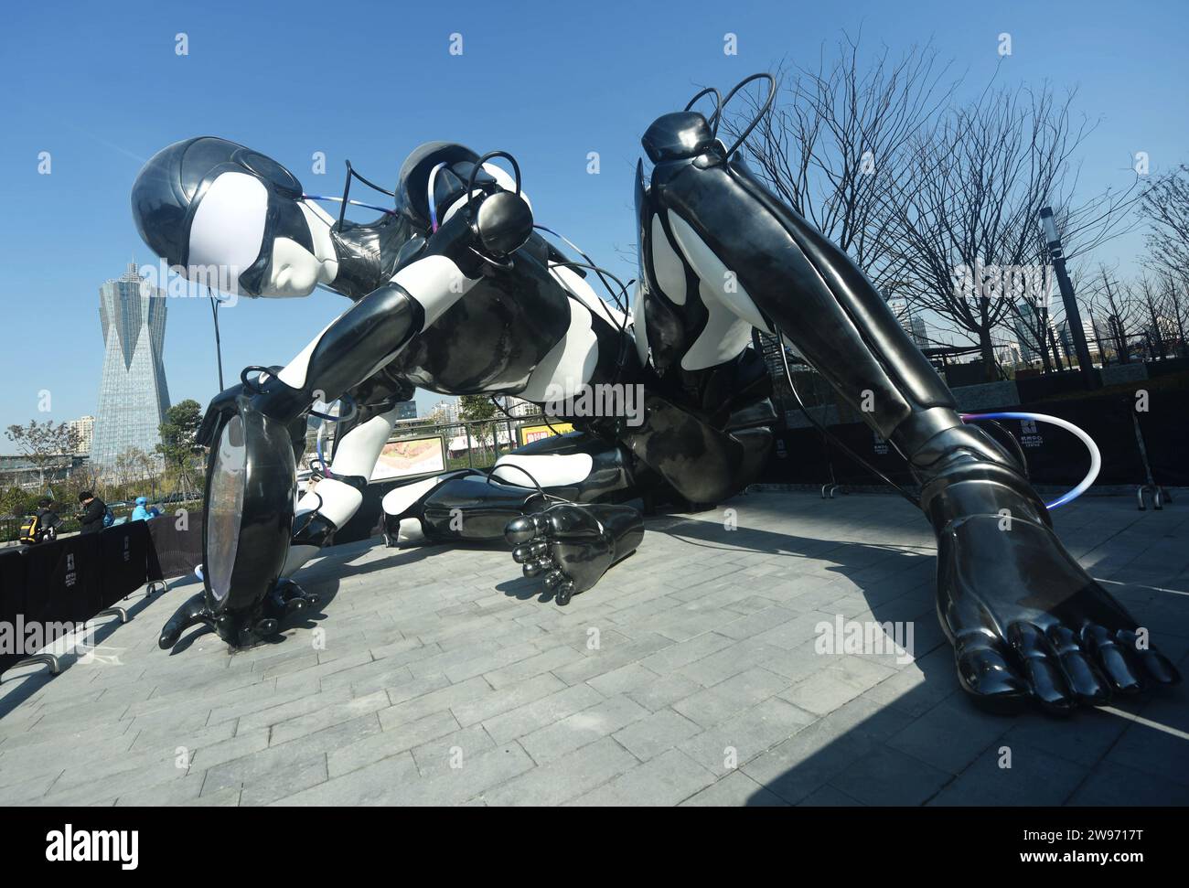 HANGZHOU, CHINA - DECEMER 24, 2023 - Citizens watch "Resonance of TROS ...