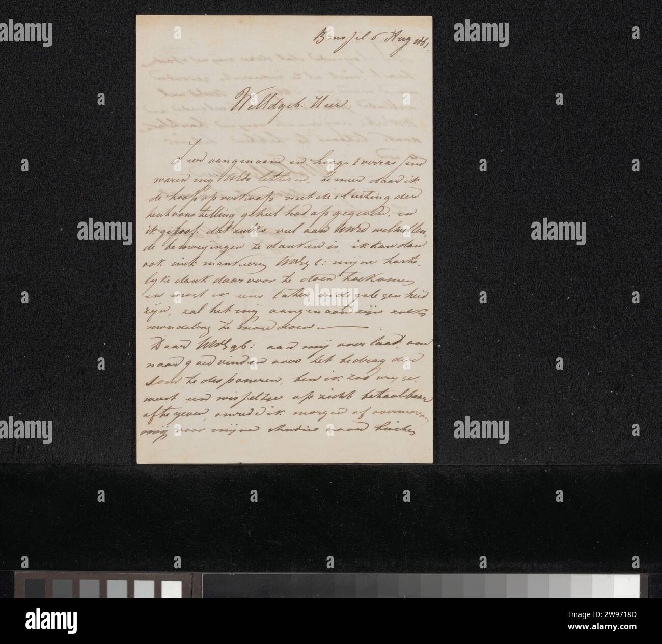 Letter to Anonymous, Paul Joseph Constantin Gabriël, 1861 letter ...