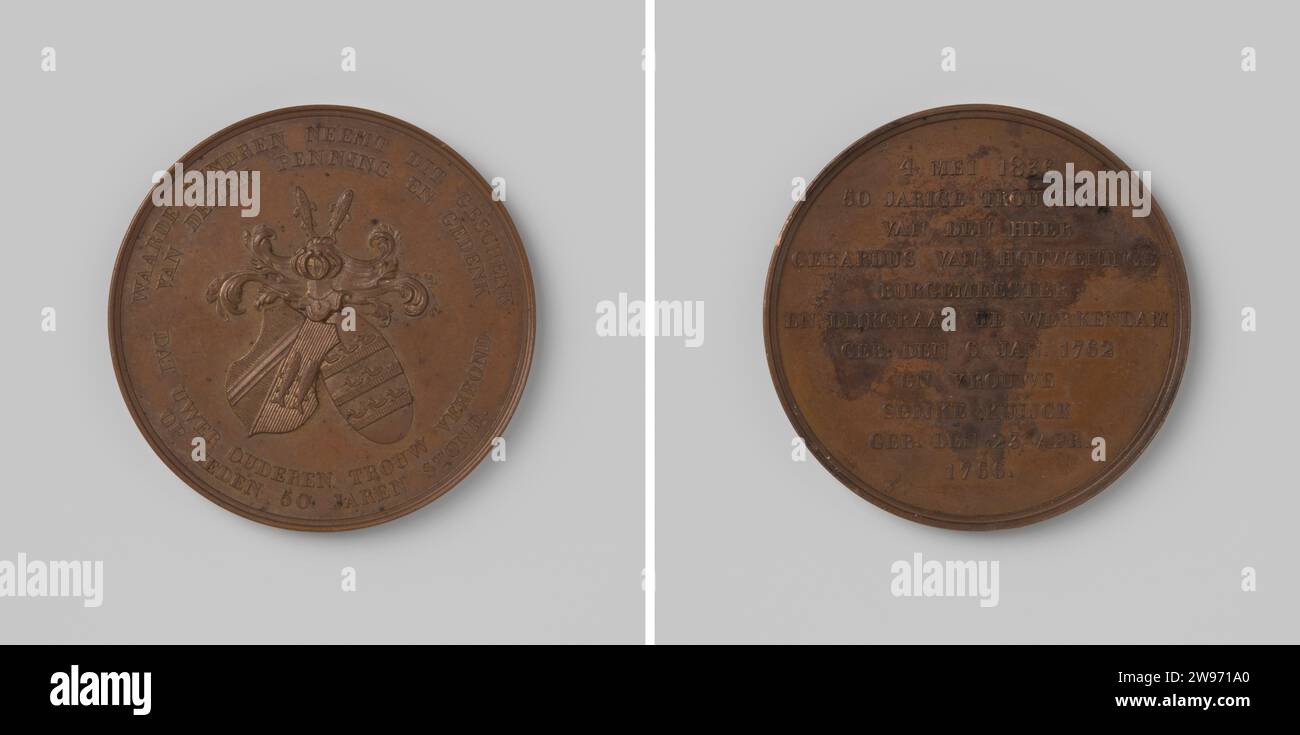 Fifty -year marriage of Gerardus van Houwinge, Burgemeester and ...