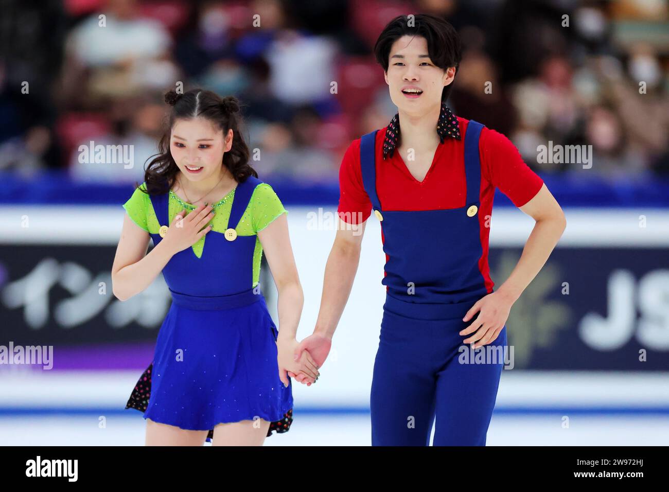Nagano, Japan. 22nd Dec, 2023. Azusa Tanaka Shingo Nishiyama Figure ...