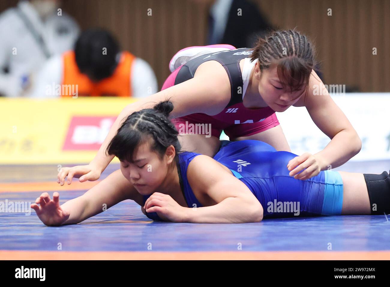 Yoyogi 2nd Gymnasium, Tokyo, Japan. 22nd Dec, 2023. (L to R) Mihoko Takeuchi, Rino Kataoka ...