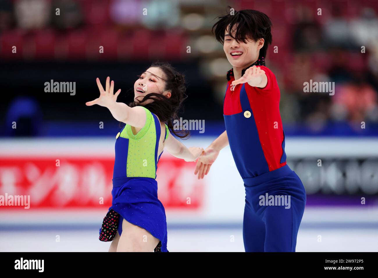 Nagano, Japan. 22nd Dec, 2023. Azusa Tanaka Shingo Nishiyama Figure ...