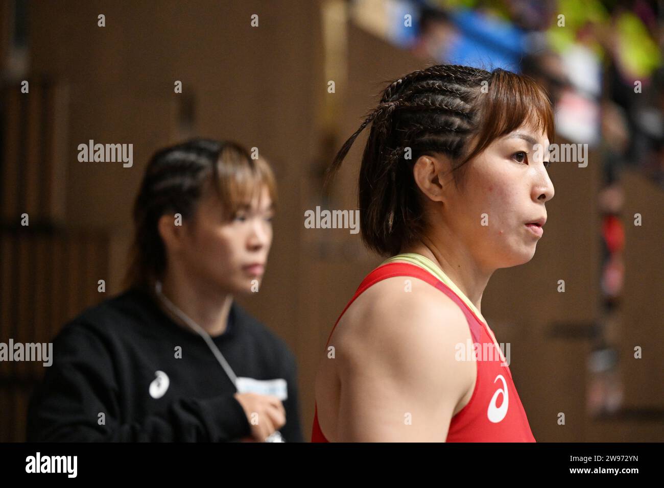 Yoyogi 2nd Gymnasium, Tokyo, Japan. 23rd Dec, 2023. (L-R) Risako Kawai, Yukako Kawai, DECEMBER ...