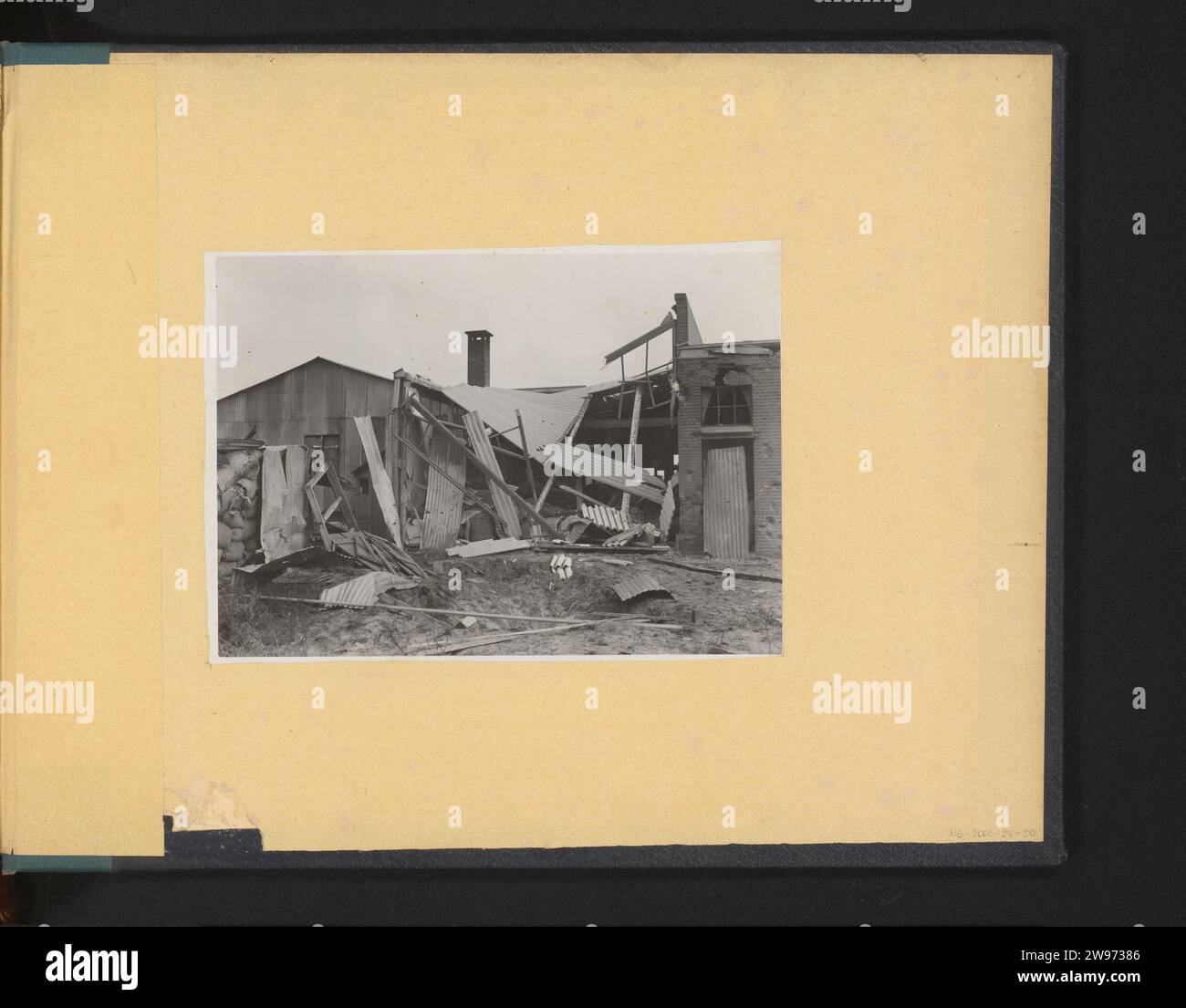 Destroyed building, Anonymous, 1940 photograph Destroyed building ...