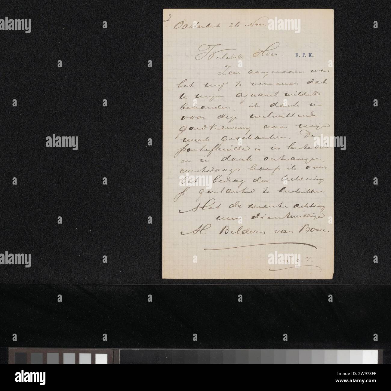 Letter to Frans Buffa and Sons, Maria Bilders-van Bosse, 1880 letter ...