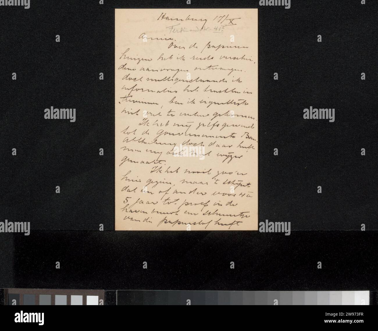 Letter to Philip Zilcken, Arij Prins, 1870 - 1922 letter Letter dated ...
