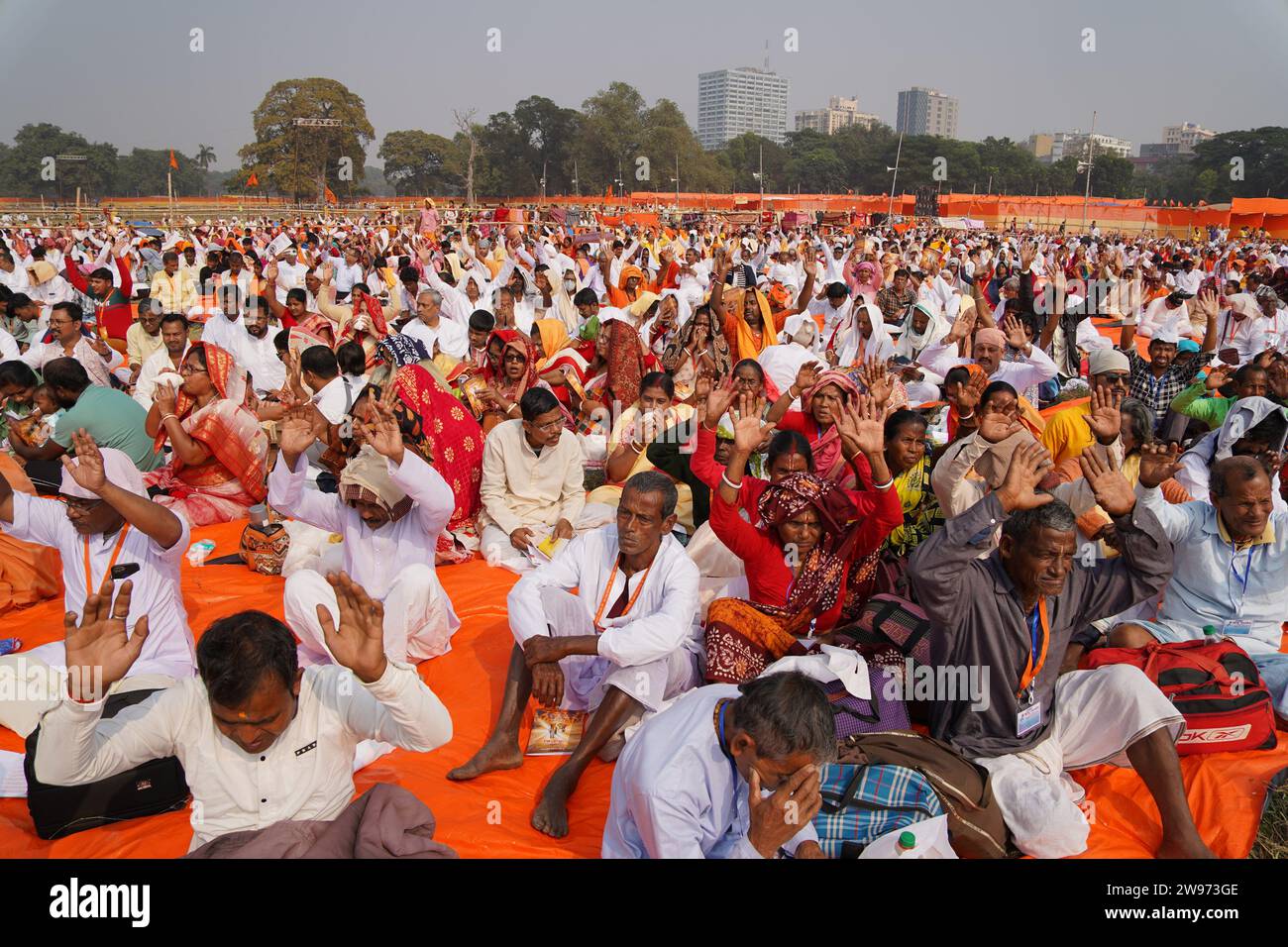 Kolkata, West Bengal, India. 24th Dec, 2023. In a landmark display of ...