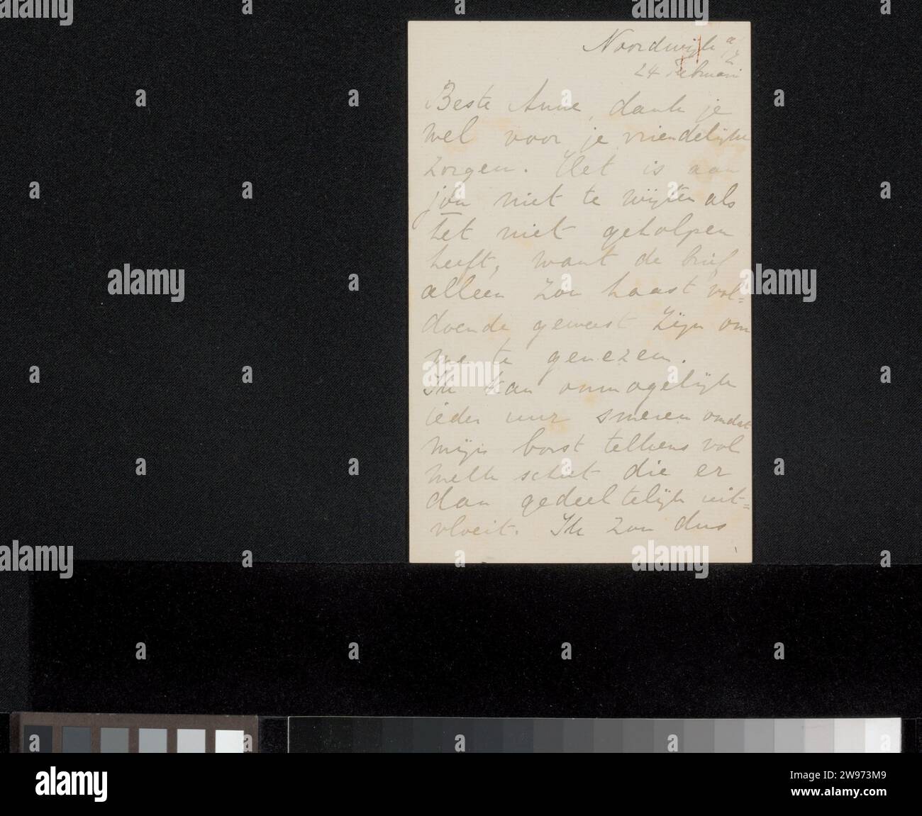 Letter to Anna Dorothea Dirks, Kitty van Vloten, 1887 - 1929 letter ...