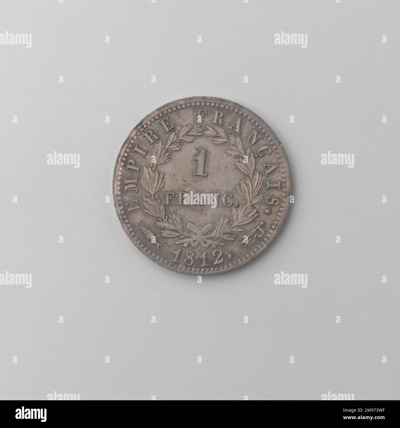 Nederlandse franc, 1812, Napoleon I (Emperor of the French), 1812 coin ...