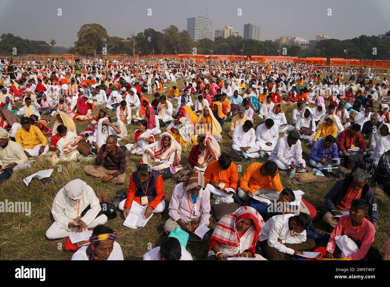 Kolkata, West Bengal, India. 24th Dec, 2023. In a landmark display of ...
