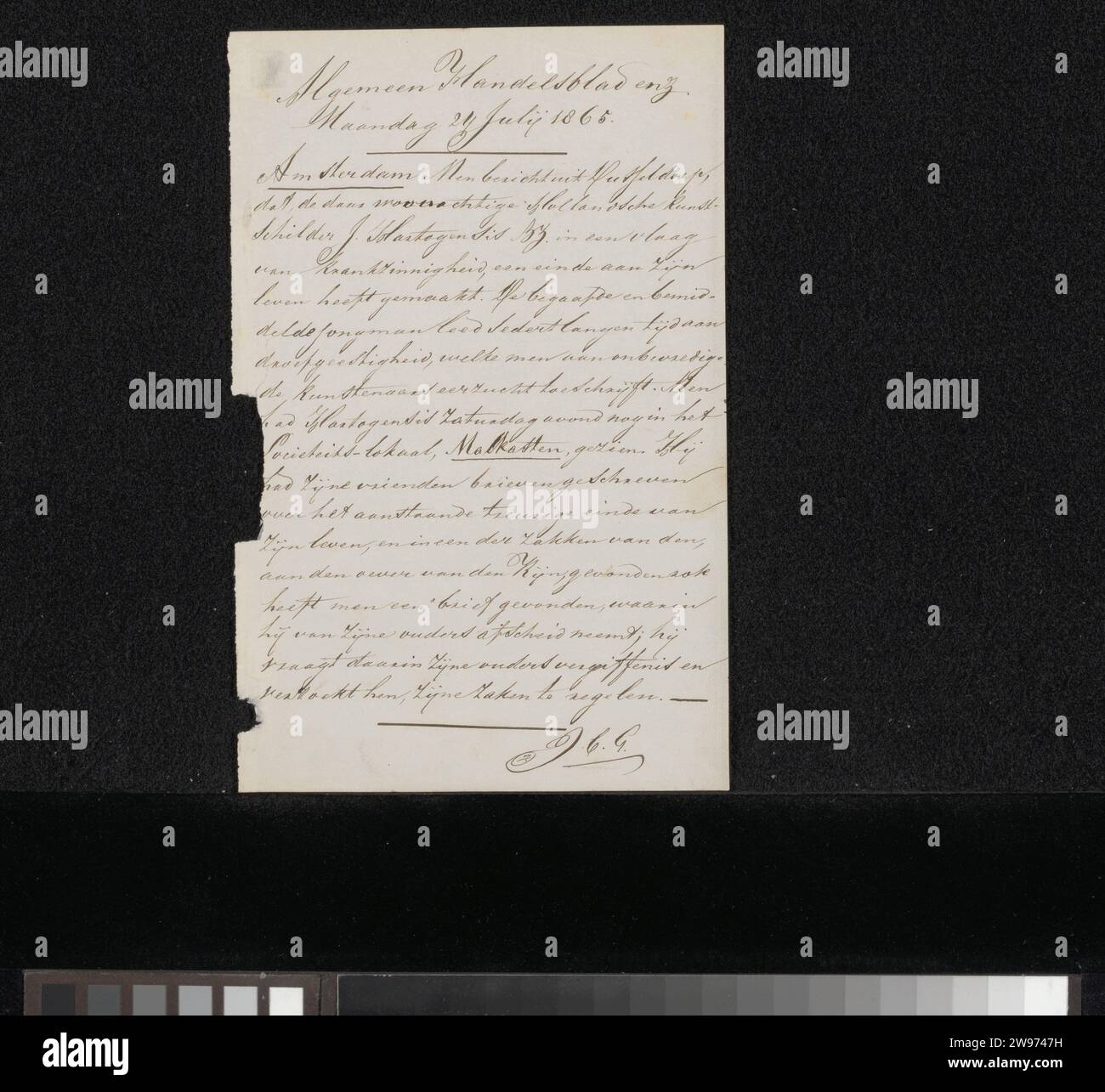 Handwritten newspaper hi-res stock photography and images - Alamy