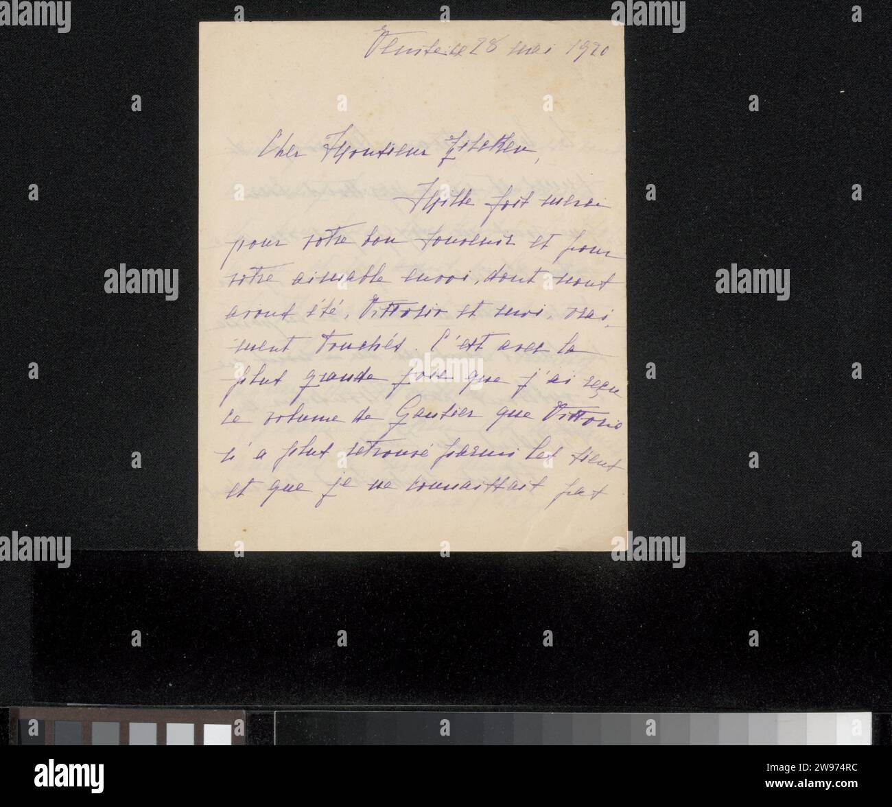 Brief Aan Philip Zilcken, Anna Pica-Marazzani, 1920 letter Letter ...
