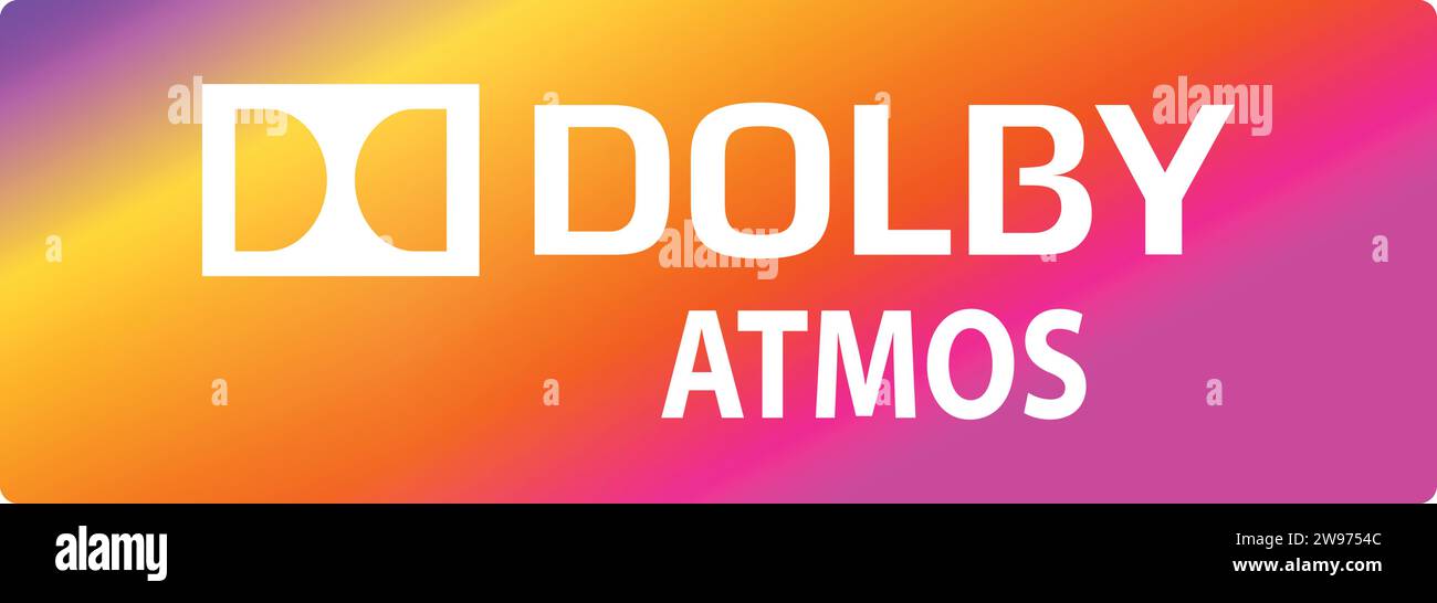 Dolby Atoms Logo colorful vector | Dolby Atoms sign | Sound system ...