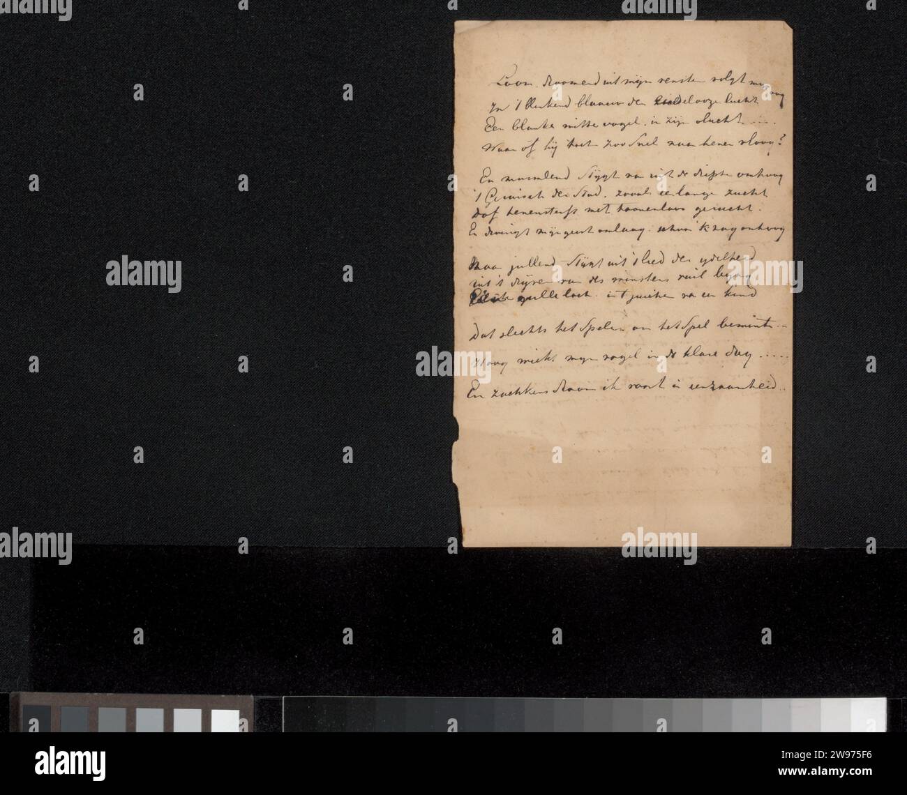 Poem from Jan Veth archive, Jac van Looij, 1865 - 1930 poem Amsterdam ...