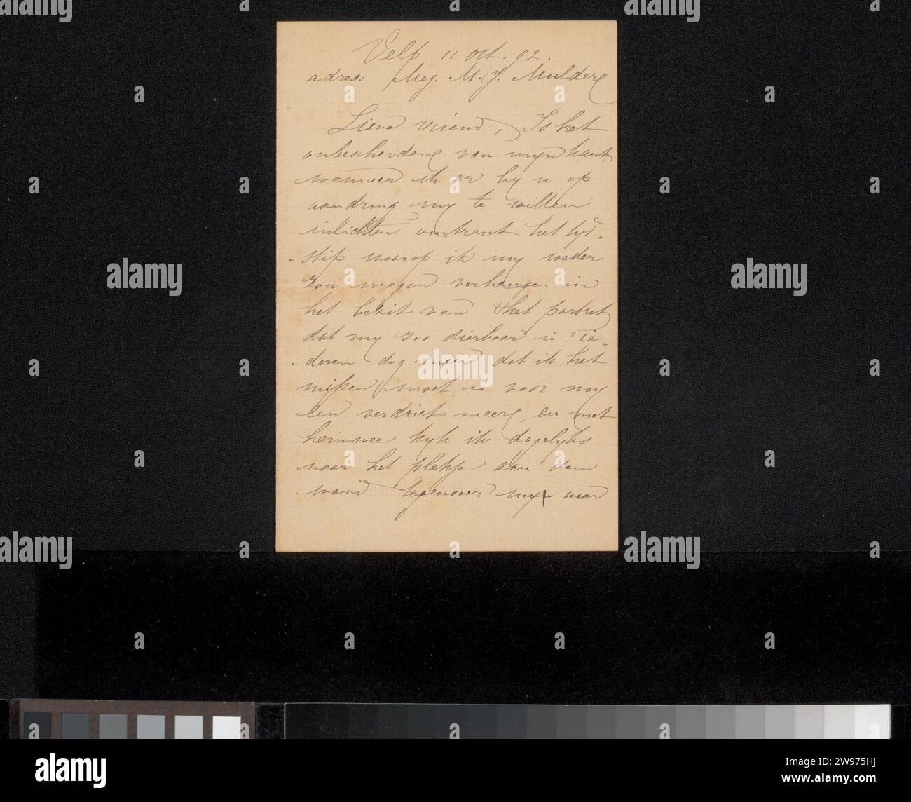 Letter to Jan Veth, Anne Marie van Deventer-Busken Huet, 1892 letter ...