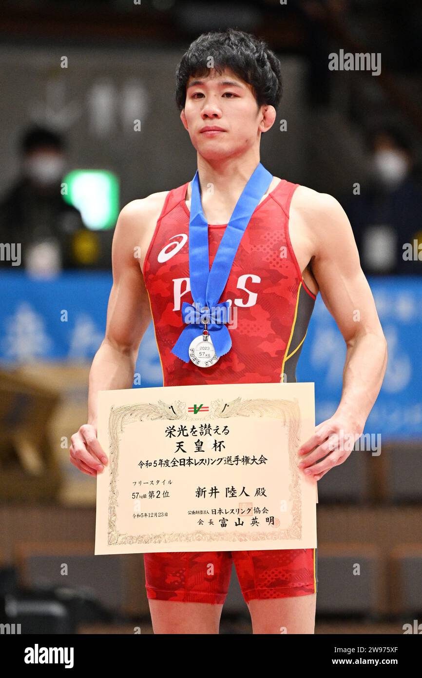 Yoyogi 2nd Gymnasium, Tokyo, Japan. 23rd Dec, 2023. Rikuto Arai, DECEMBER 23, 2023 - Wrestling ...